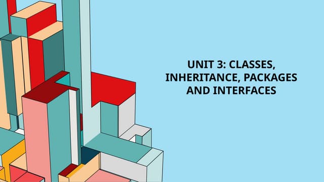 UNIT 3- Java- Inheritance, Multithreading.pptx UNIT 3- Java- Inheritance, Multithreading.pptx