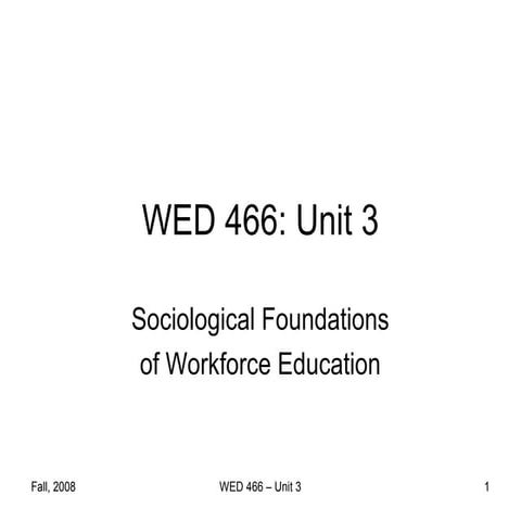 Unit 3 sociological foundations (2nd ed.) | PPT