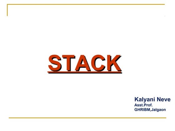Stacks In Datastructure Pptx Programming Languages Computing
