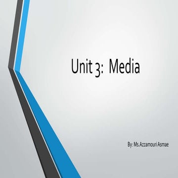 Unit 3: Teaching Vocabulary - Media | PPTX