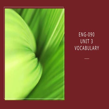 A2 Level Vocabulary set 3 for ESL students - american English | PPTX