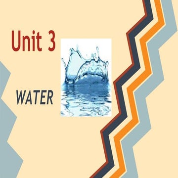 Unit 3 - water | PPTX