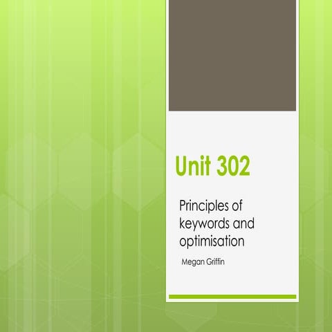 Unit 302 | PPTX