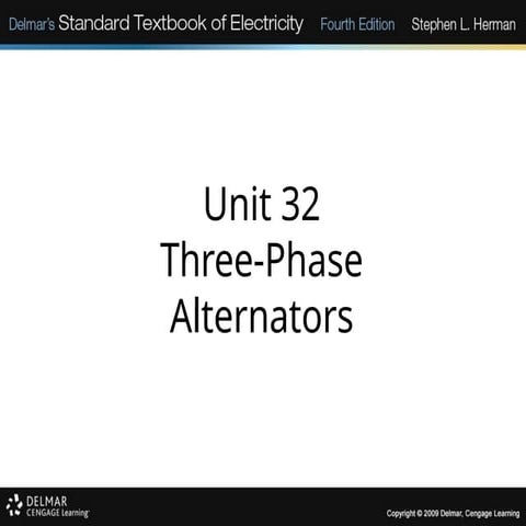 Unit 32 - 3 Phase Alternators (1).pptx
