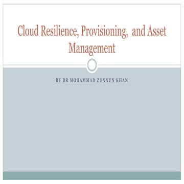 cloud Resilience | PPTX