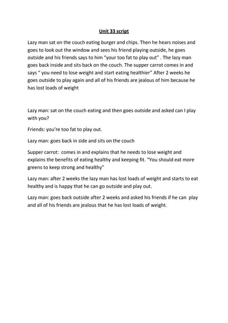 Science skit script 2 | DOCX