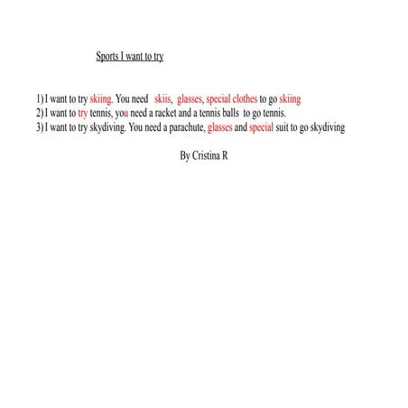 Places for sports and games in English.. | PPT