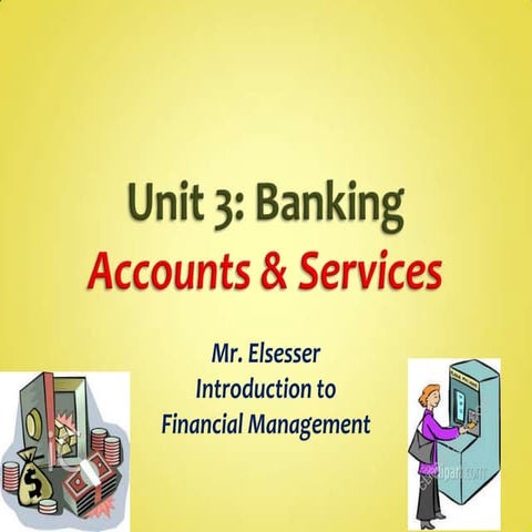 Unit 3A: Banking | PPT