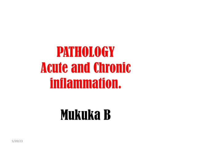Patho inflammation | PPTX