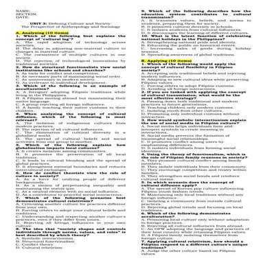 Unit 3 and 4 Test The rapid adoptiohn of | DOCX