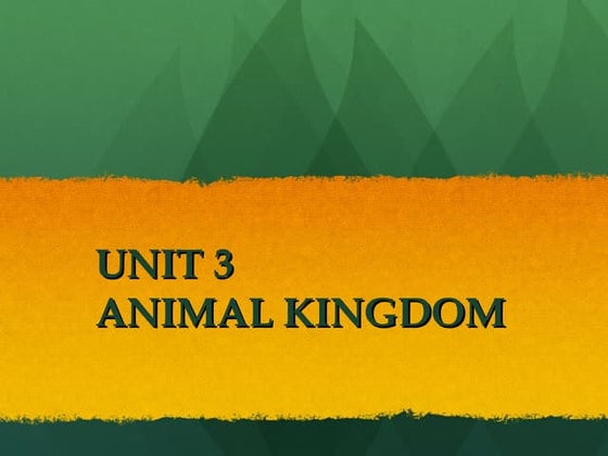 Unit 4 animals | PDF