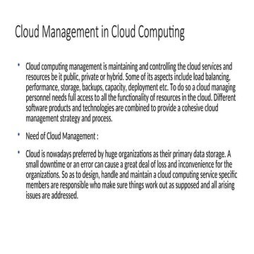 Cloud Management in the Cloud Computing.ppt