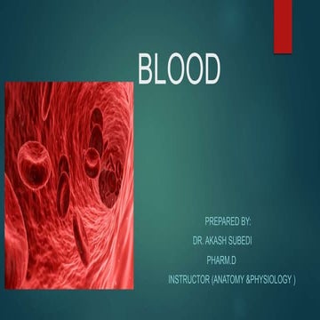 Blood | PPTX | Blood Disorders | Diseases and Conditions