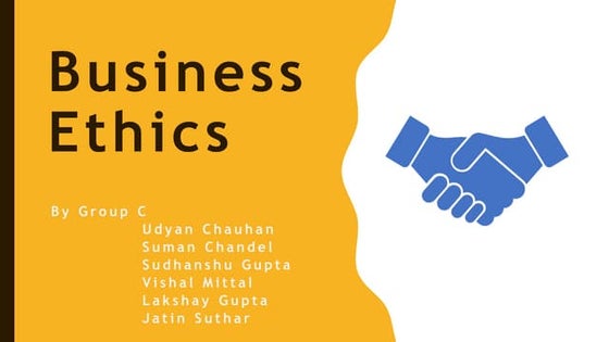 Ethical issues in business | PPT