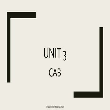 Unit 3 cab | PPT