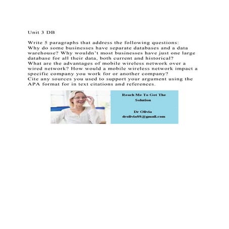 Unit 3 DB Write 5 paragraphs that address the following questi.docx