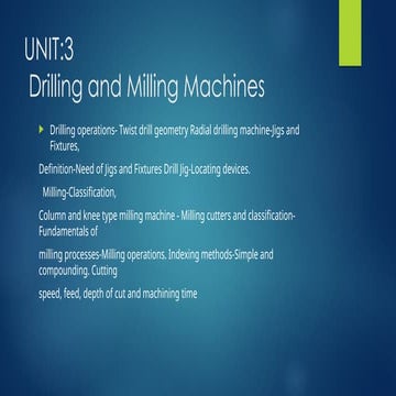 Unit 3 Drilling and milling machine.pptx