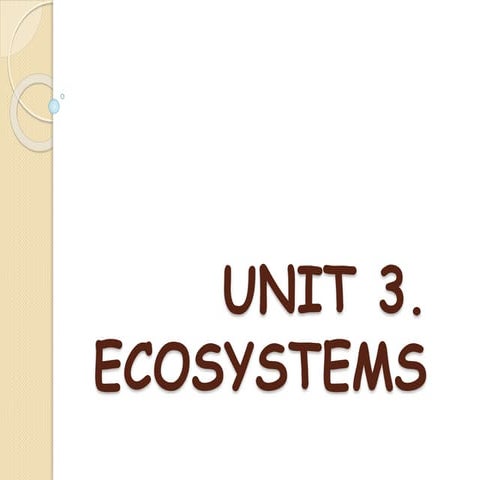 Unit 3 ecosystems | PPT