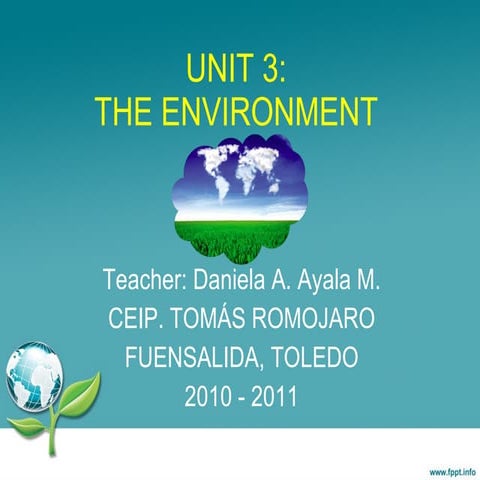 Unit 3 environment | PPT