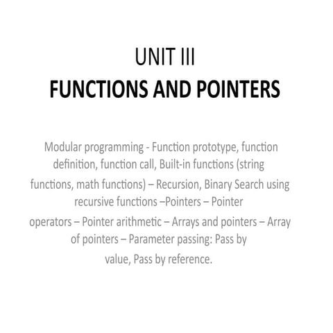 Presentation on Function in C Programming | PPTX