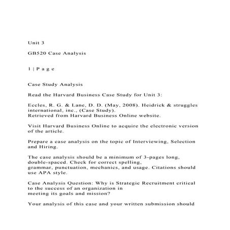 Unit 3 GB520 Case Analysis 1 P a g e Case.docx | Business Accounting ...