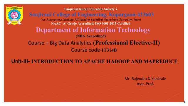Introduction To Apache Hadoop And Mapreduce Ppt 7706