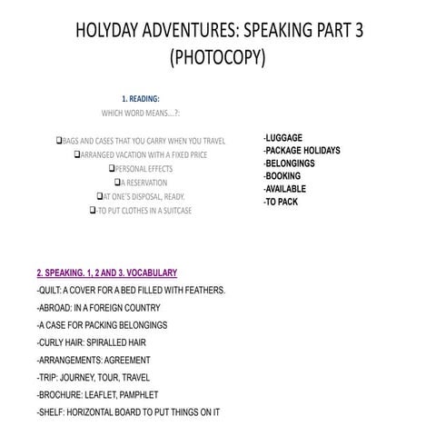 Unit 3 holidays | PPT