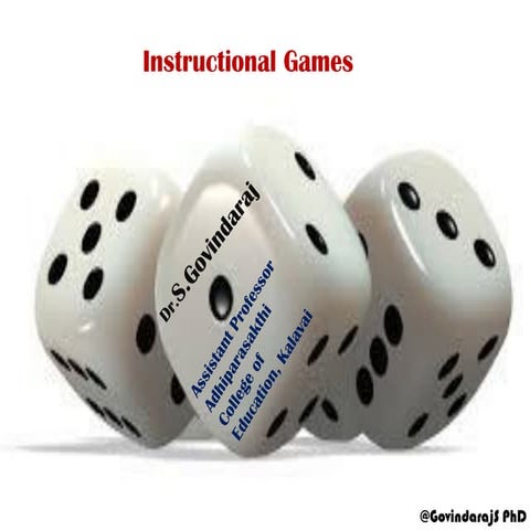 Instructional Games Teaching And Learning Ppt