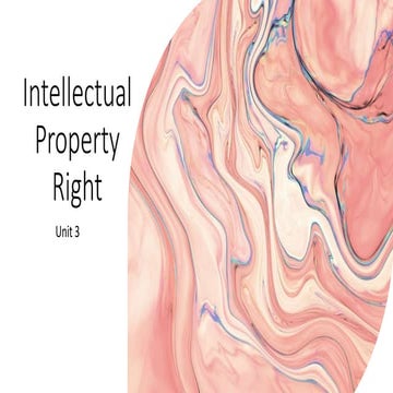 Unit 3 Intellectual Property Right.pptx