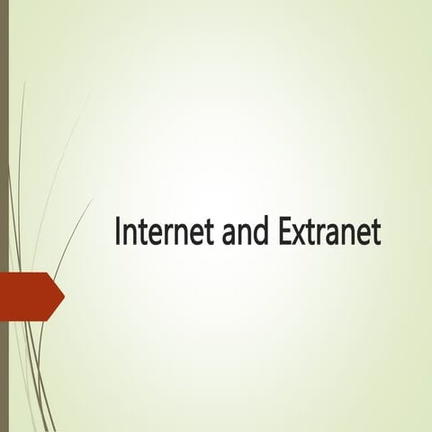 Unit – 3 Internet and Extranet.pptx