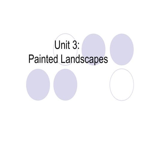 Gr. 9 Landscapes | PPT | Painting | Arts and Crafts