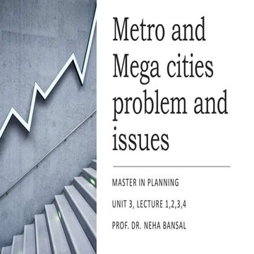Metro and mega cities problems and issue.pptx