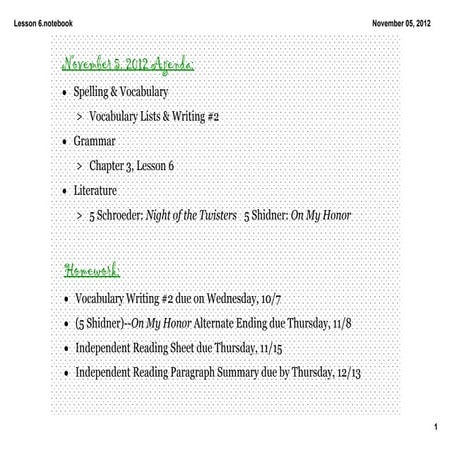 Unit 3, Lesson 6 | PDF