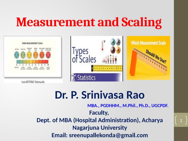 Measurement Scales in Research | PPTX