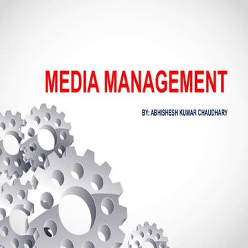 Media Management | PPTX