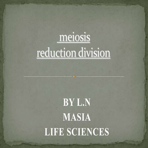 Unit 3 meiosis | PPTX