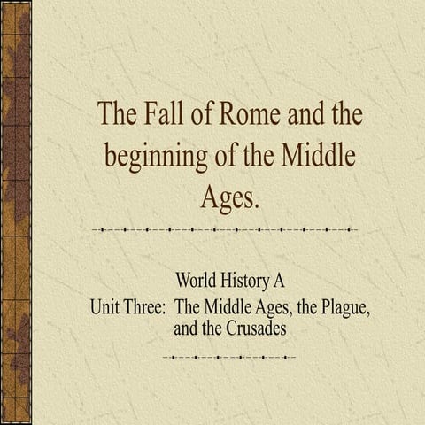 Unit 3 middle ages notes | PPT