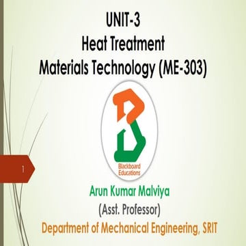 Material Technology Notes Unit-03 (As Per RGPV Syllabus) | PPT