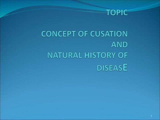Multifactorial causation of disease | PPTX | Infectious Diseases | Diseases and Conditions