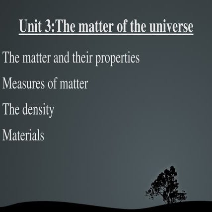 The matter of the universe | ODP