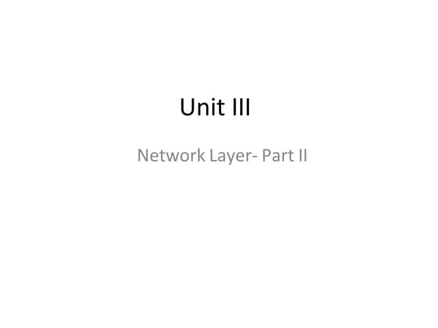 Unit 3network Layerpart Iipptx 5352