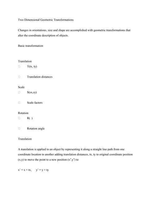 COMPOSITE TRANSFORMATION COMPUTER GRAPHICDS.ppt | Physics | Science