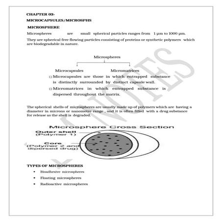 Microspheres | PPTX