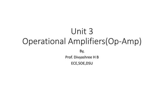 Op amp comparator | PDF