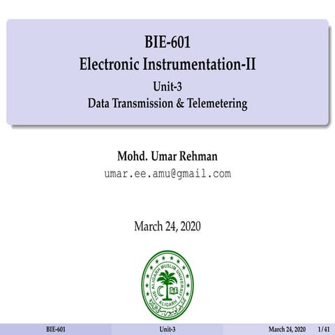 BIE-601_Unit-3_Part-1 | PDF