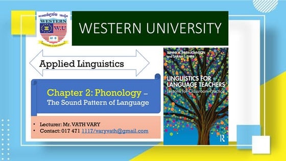Introduction to Phonetics and Phonology | PPT