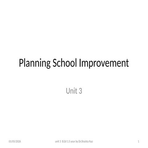 Unit 3 Planning School Improvement.pptx