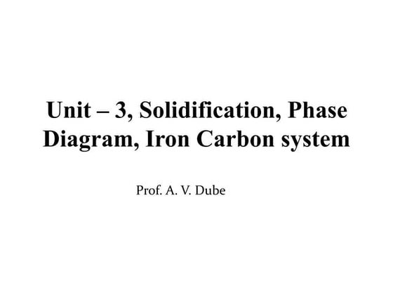SOLIDIFICATION OF CASTING | PPTX | Chemistry | Science