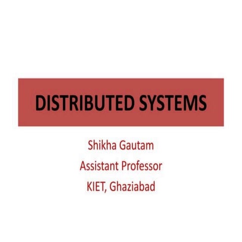 UNIT 3 PPT distributing computing and mutual exclusion | PDF