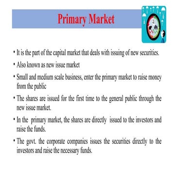 unit 3 primary market.pptx functions, fo | PPT